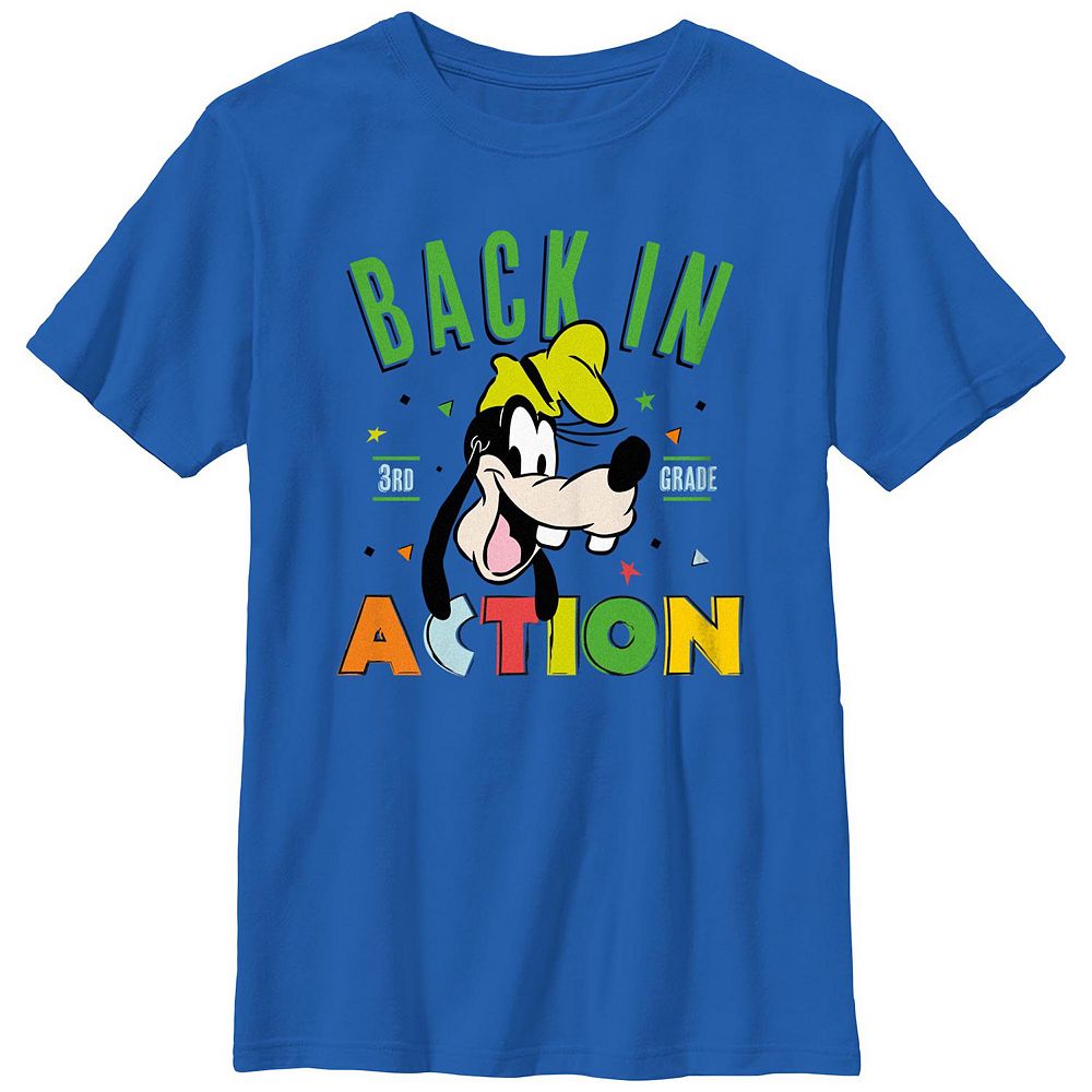 Disney's Goofy Back In Action 3rd Grade Boys 6-20 Graphic Tee