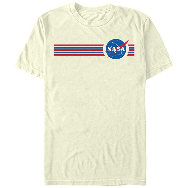Men's NASA Stripes Logo Graphic Tee