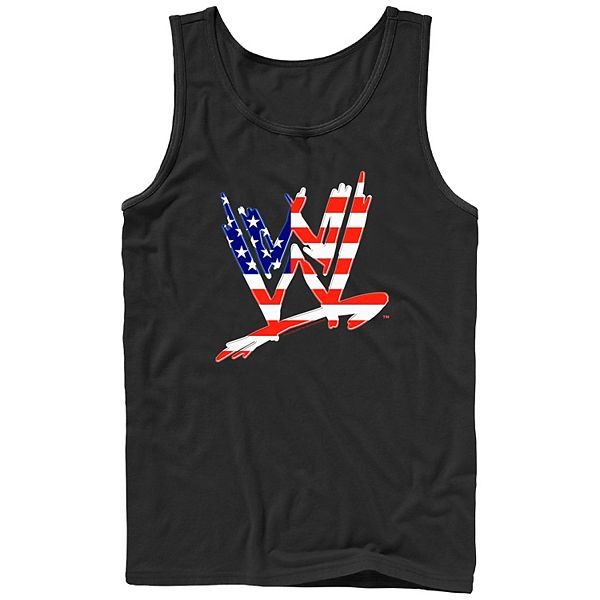 Men's WWE USA Flag Americana Graphic Tank Top