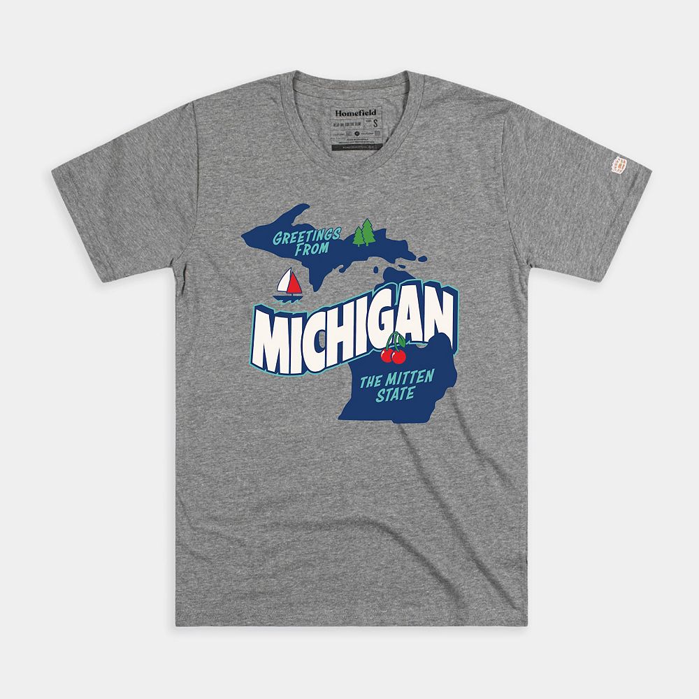 Men's Homefield Michigan The Mitten State Tourist Shirt