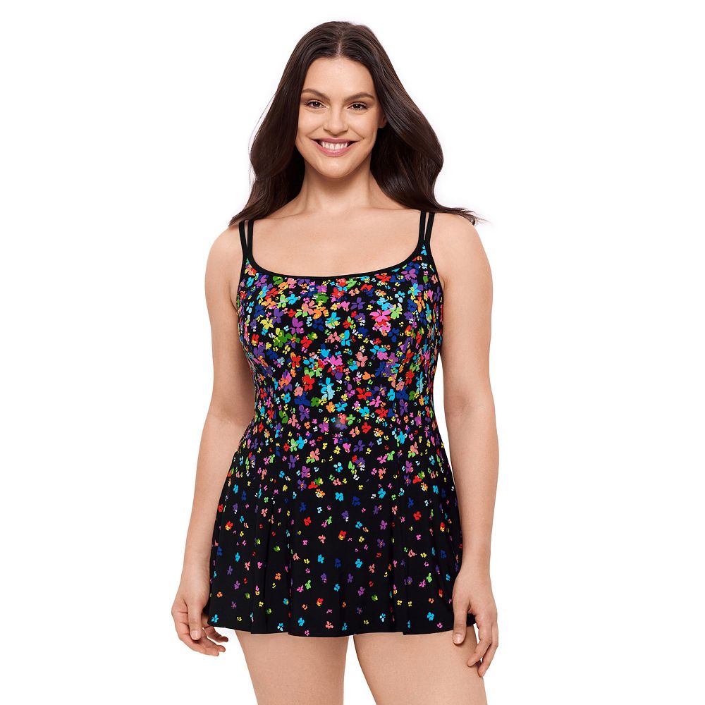 Women's Great Lengths Wildflowers Princess Seam Swimdress One-Piece ...