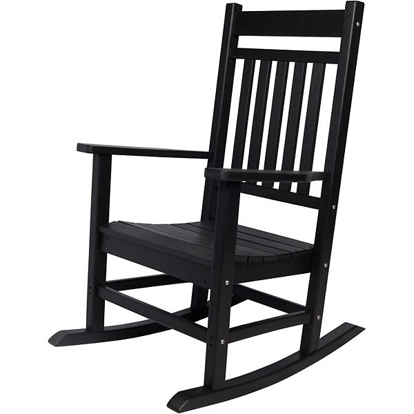 Shine Company HDPE Outdoor Patio Rocking Chair