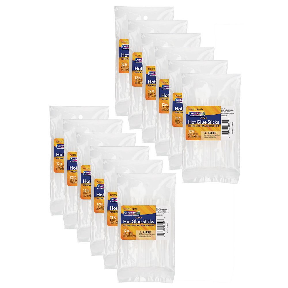 Dixon Creativity Street 12-Piece Hot Glue Stick 12-Pack