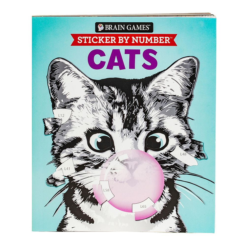 Brain Games Sticker by Number - Cats