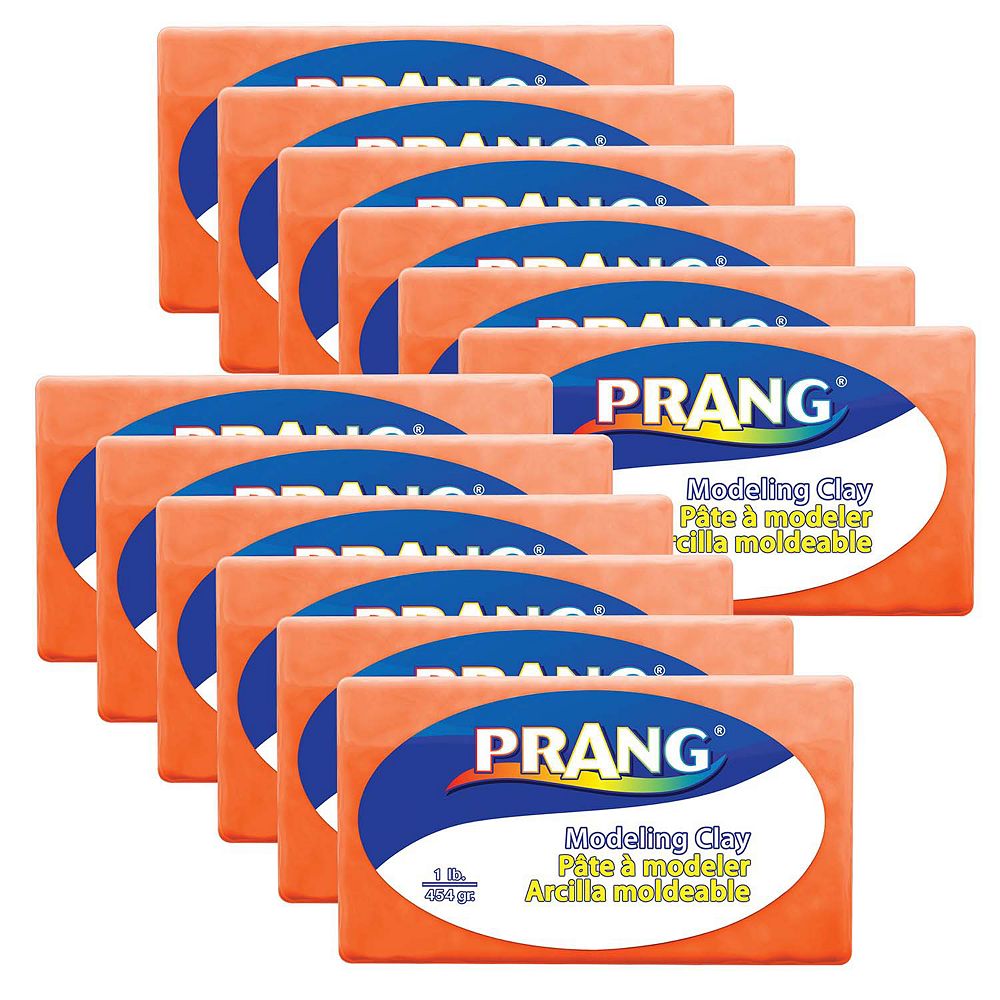 Dixon Prang 1 lb. Orange Modeling Clay 12-pk.