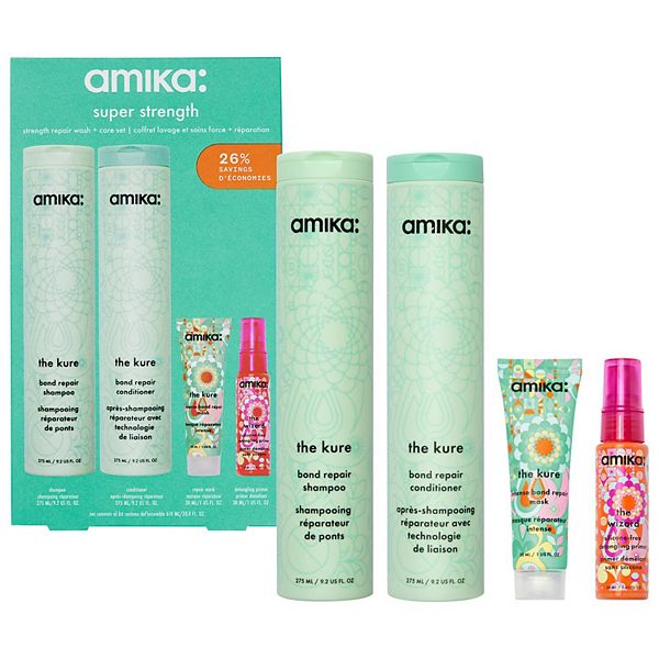 amika Super Strength Wash + Care Hair Set