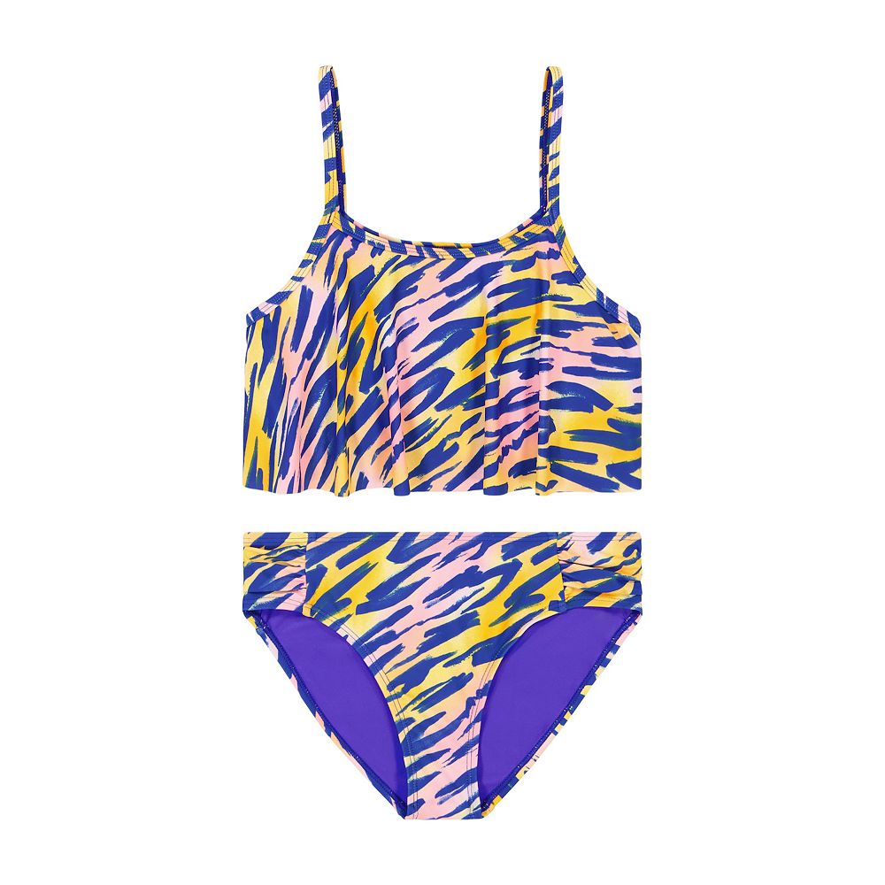 Girls 7-16 Under Armour UA Brush Zebra Print Bikini Top & Bottoms Set