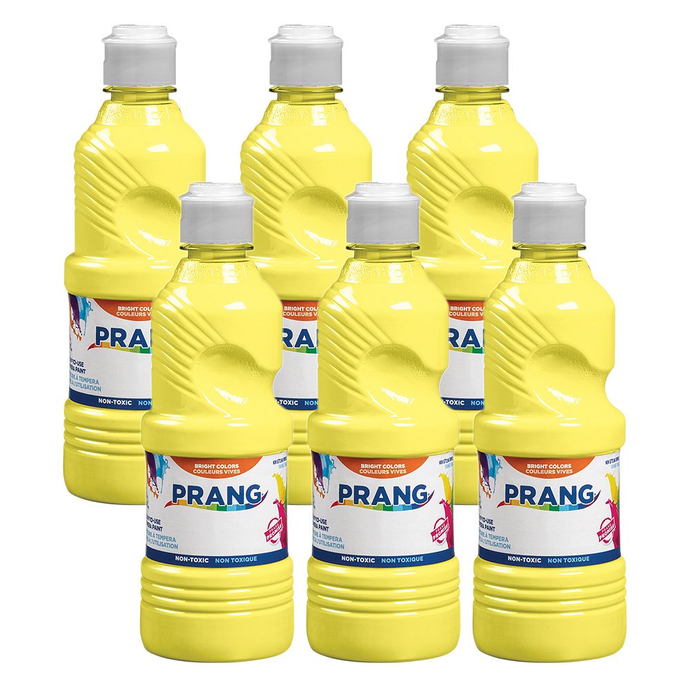Dixon Prang 16 oz. Ready-to-Use Tempera Yellow Paint 6-pk.