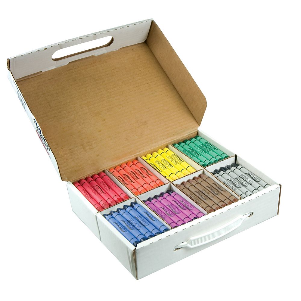 Dixon Prang 8 Color Large Crayons Master Set 200-pk.