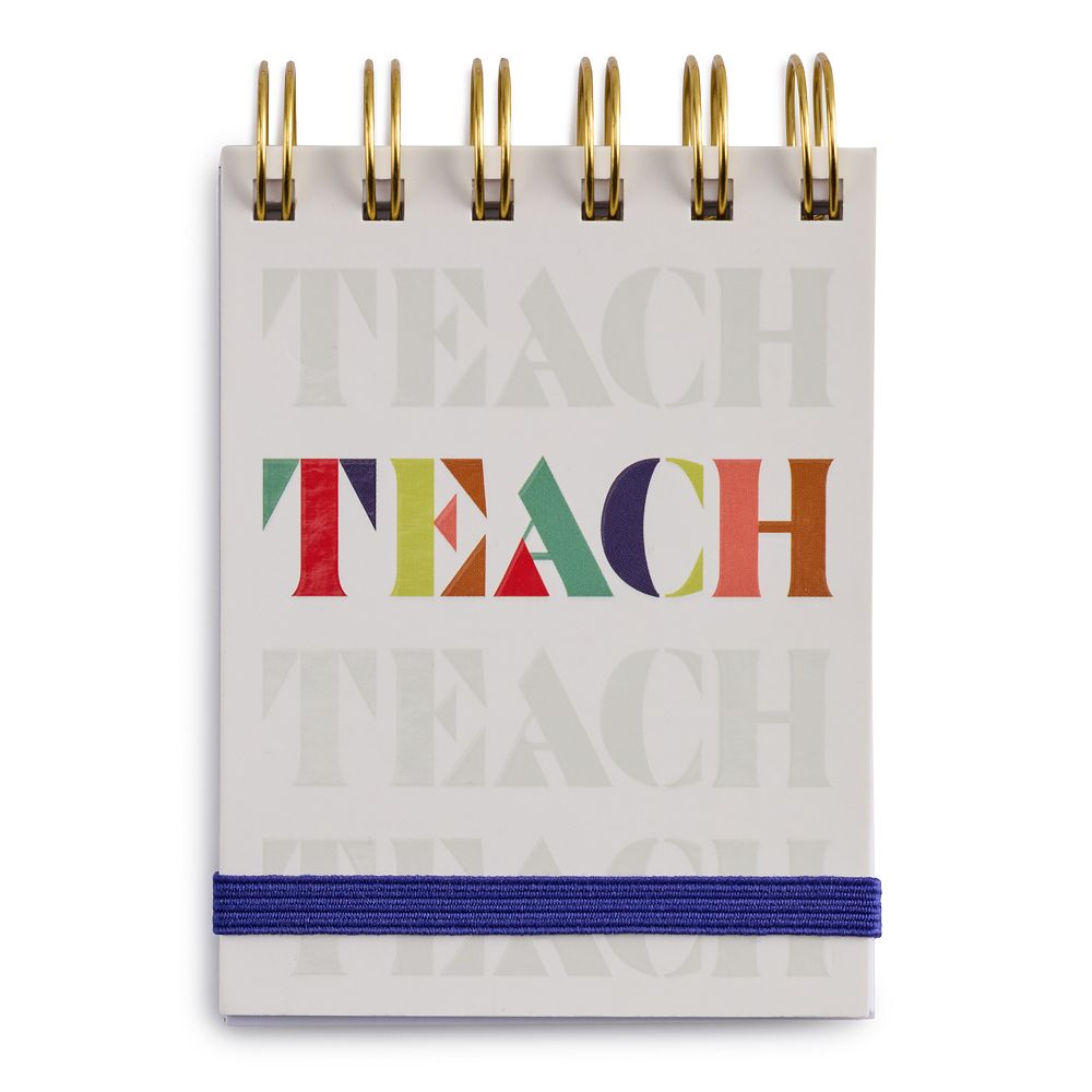Punch Studio Teach Colorblock Spiral Notepad