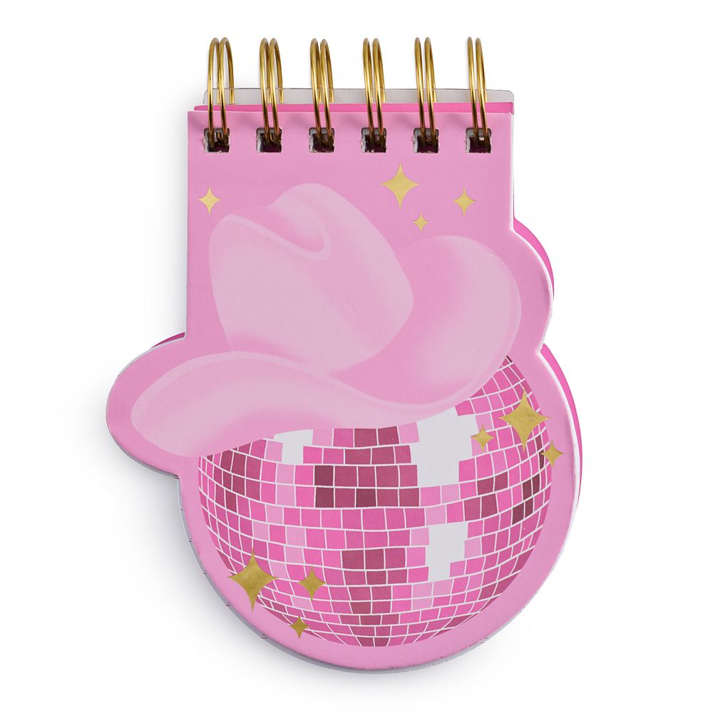 Punch Studio Disco Hat Pink Spiral Notebook