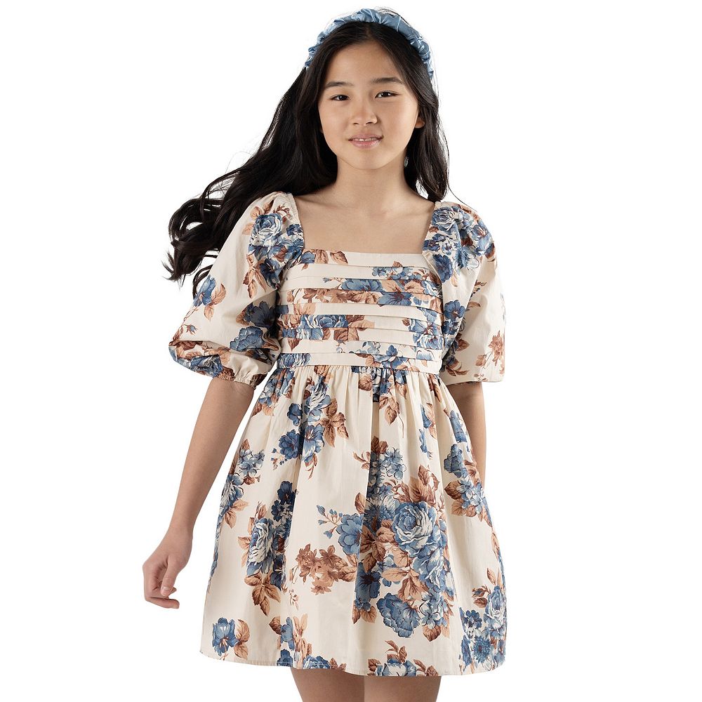 Girls 7-16 Rare Editions Floral Baby Doll Dress