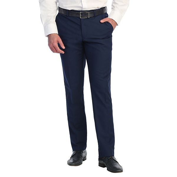 Gioberti Mens Hidden Expandable Waist Dress Pants