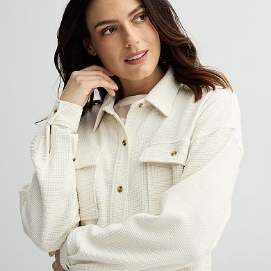 Women's Sonoma Goods For Life® Waffle Knit Shacket