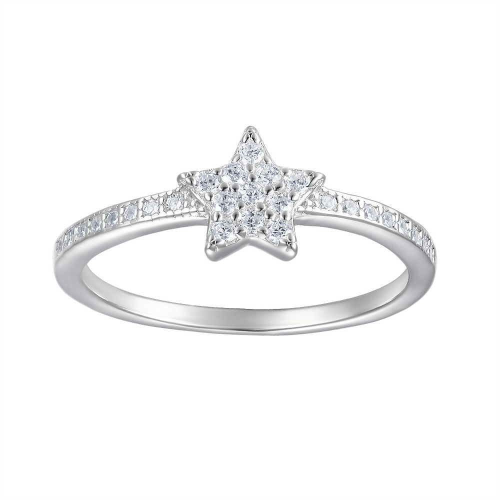 Junior Jewels Kids 14k Gold Over Silver Cubic Zirconia Star Ring