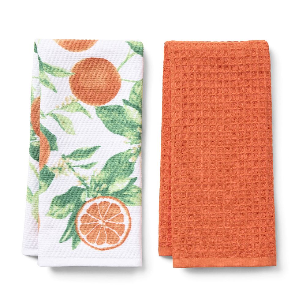 Caro Home Oranges Kitchen Towel 2-pk.