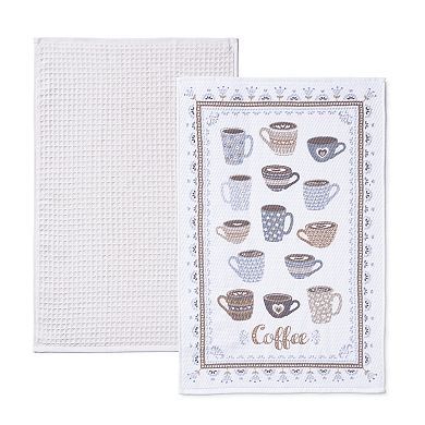Caro Home Coffee First Kitchen Towel 2-pk.