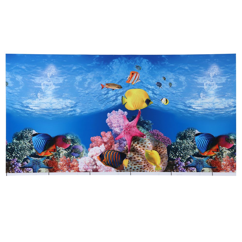 Aquarium Background Poster Double-sided Fish Tank Background Decorative ...