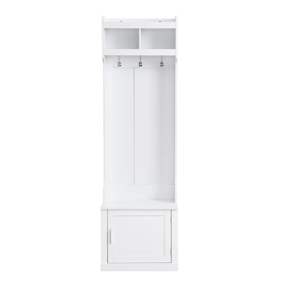 Minimalist Slim Hall Tree With Cabinet