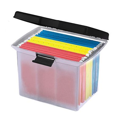 Gracious Living Stackable File Storage Caddy With Accessory Compartment ...