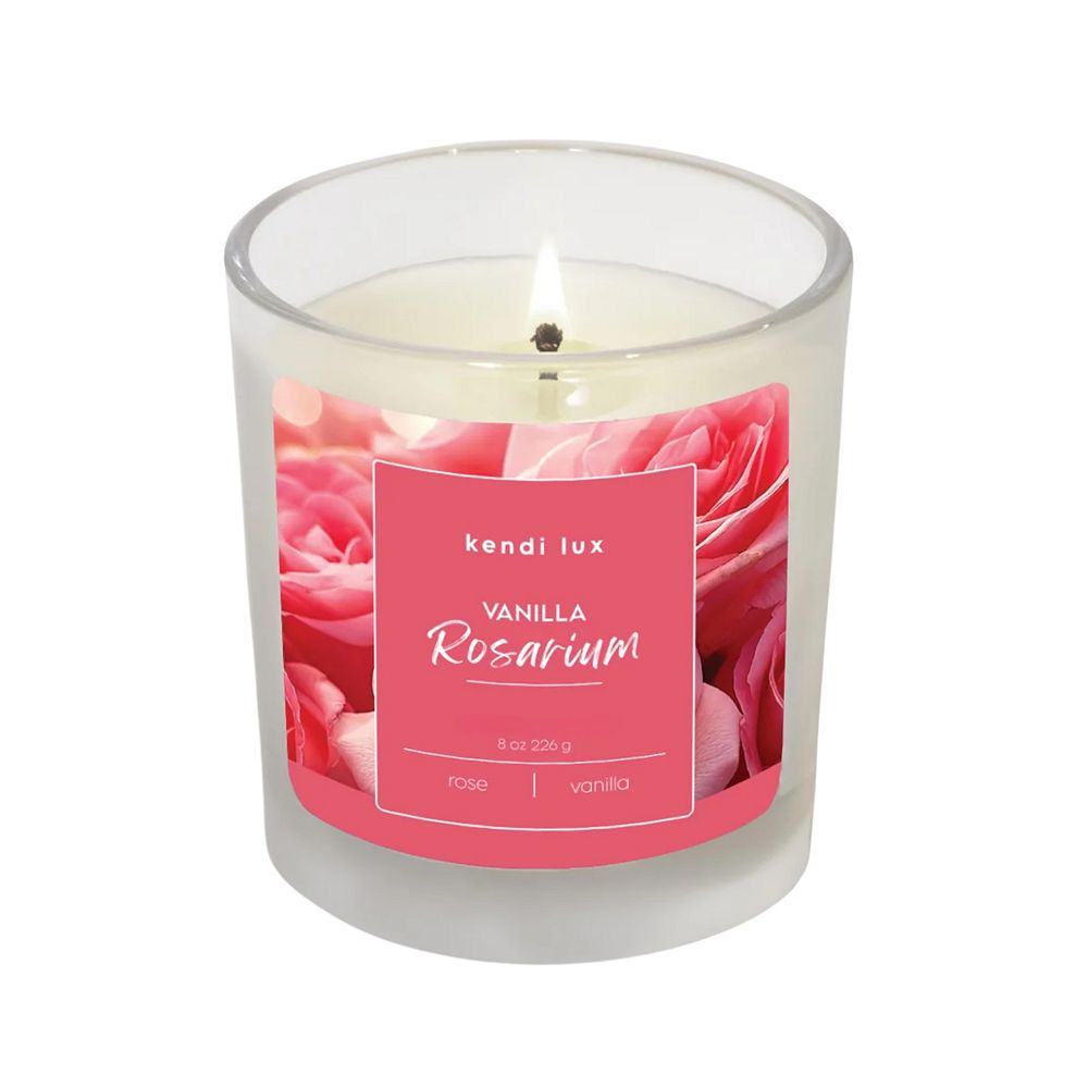 kendi lux Vanilla Rosarium 8-oz. Candle