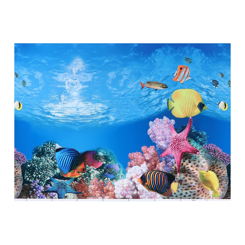 Aquarium Background Poster Double-sided Fish Tank Background Decorative ...