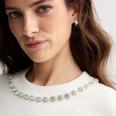 Women's Draper James Jeweled Neck Raglan Sweater