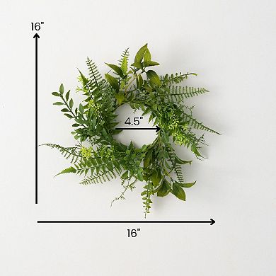 Mixed Foliage Artificial Accent Ring