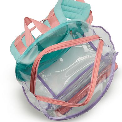 madden girl Clear Vinyl Dome Backpack