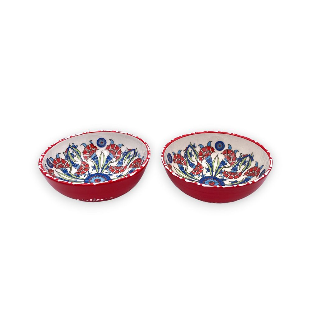 Discover Europe - Made In Turkey 2-Piece Nakkas Cini Cereal Bowl Set