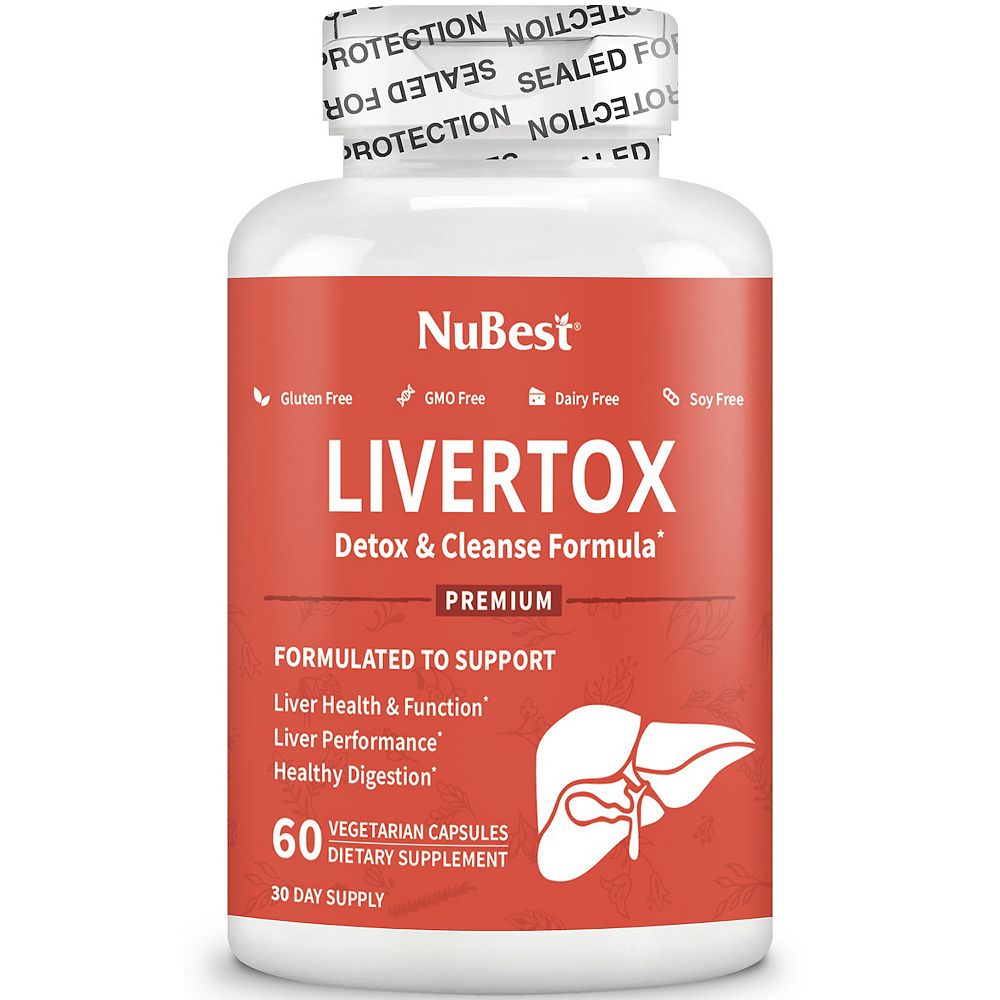 NuBest LiverTox, Advanced Formula For Liver Detox, Cleanse & Digestion ...