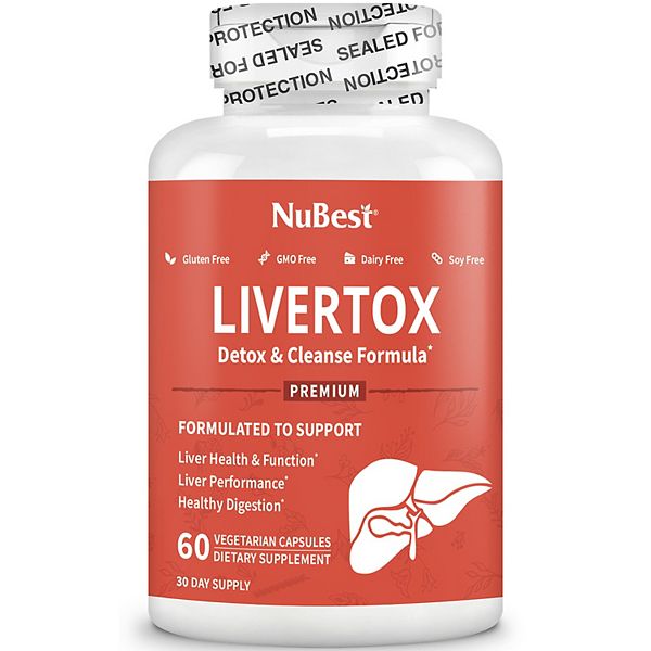 NuBest LiverTox, Advanced Formula For Liver Detox, Cleanse & Digestion ...