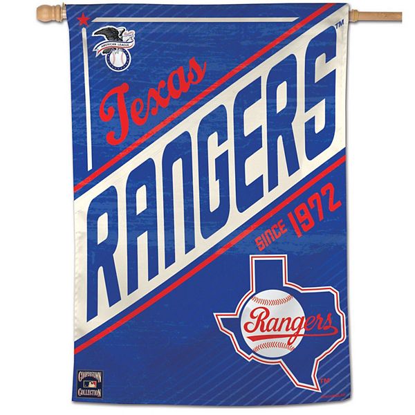"WinCraft Texas Rangers 28"" x 40"" Cooperstown Collection Single-Sided ...