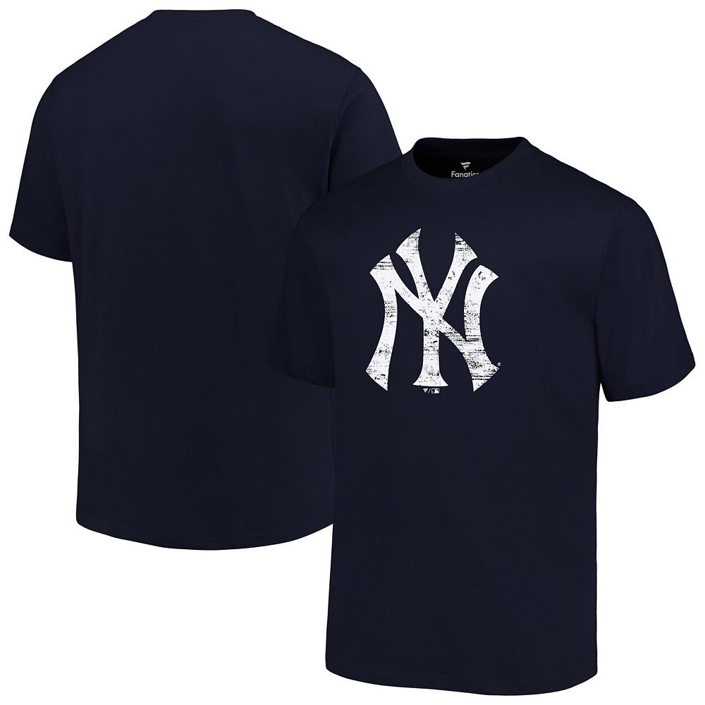 Men's Profile Navy New York Yankees Big & Tall Primary Logo T-Shirt