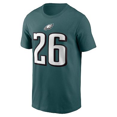 Men's Nike Saquon Barkley Midnight Green Philadelphia Eagles Player Name & Number T-Shirt