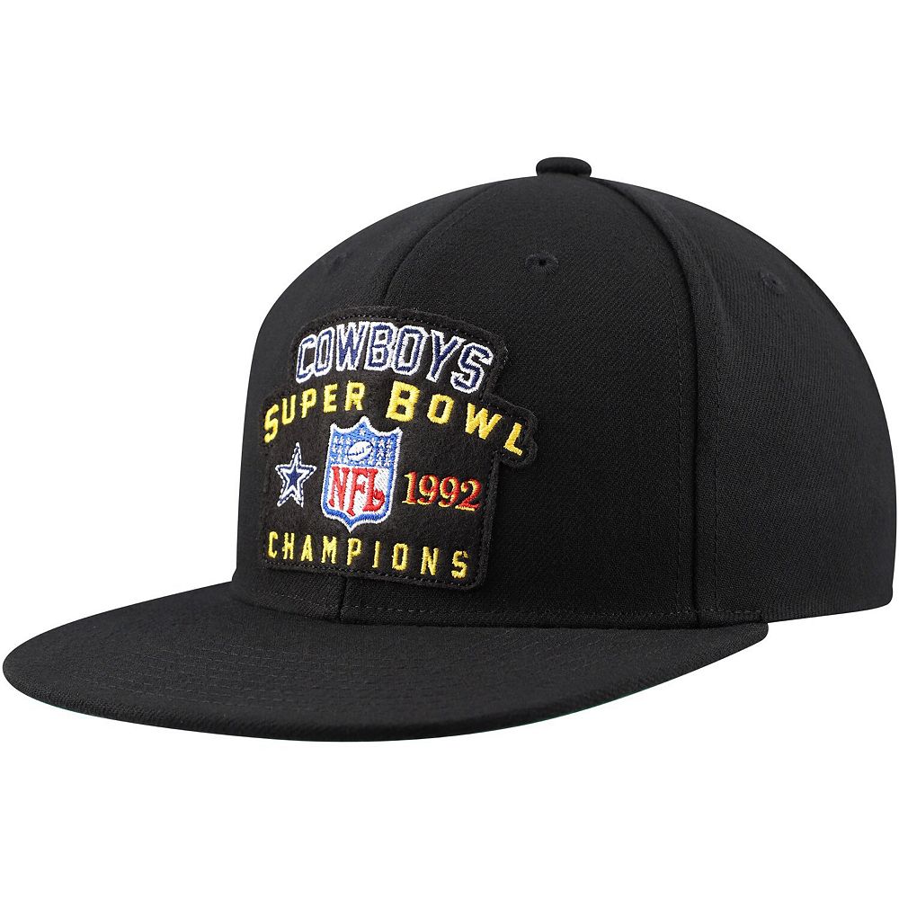 Men's Mitchell & Ness Black Dallas Cowboys 1992 NFL Super Bowl ...