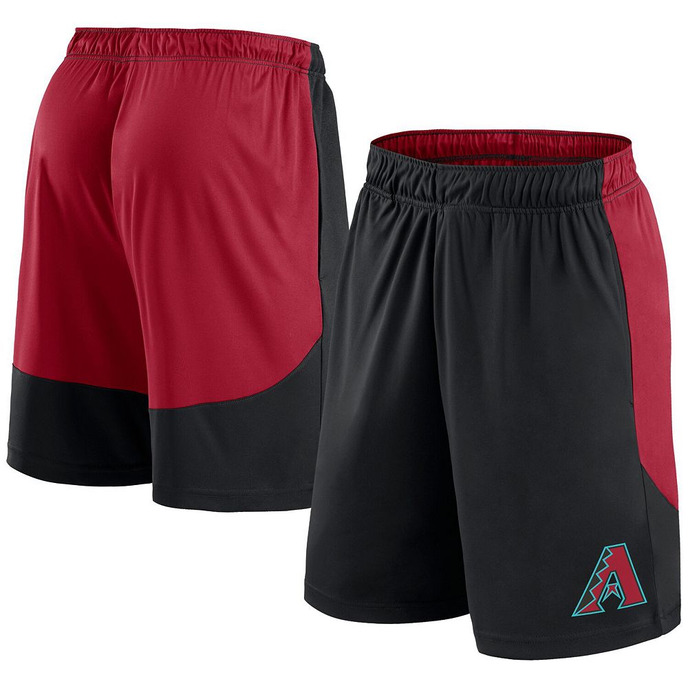 Men's Fanatics Black/Red Arizona Diamondbacks Go Hard Shorts