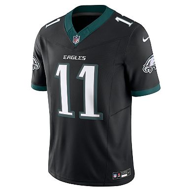 Men's Nike A.J. Brown Black Philadelphia Eagles Alternate Vapor F.U.S.E ...