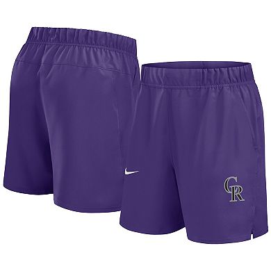 Men's Nike Purple Colorado Rockies Woven Victory Performance Shorts