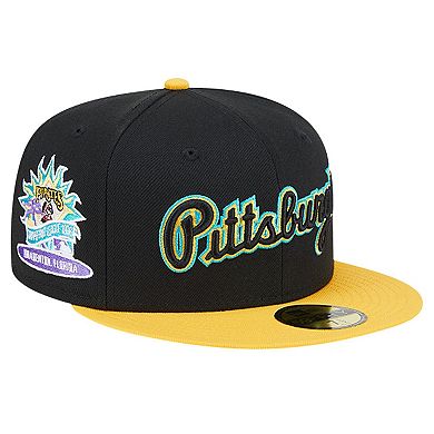 Men's New Era Black Pittsburgh Pirates Retro Spring Training 59FIFTY ...