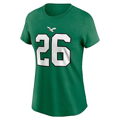 Women's Nike Saquon Barkley Kelly Green Philadelphia Eagles Player Name ...