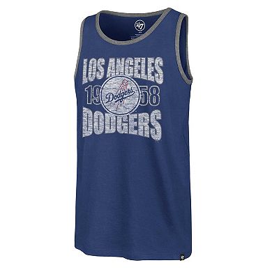 Men's '47 Royal Los Angeles Dodgers Upload Franklin Tank Top