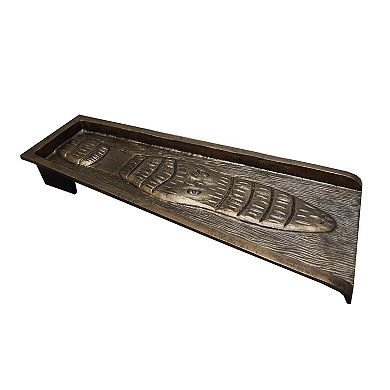 Bronze Alligator Crocodile Cast Aluminum Downspout Gutter 24 In. Splash ...