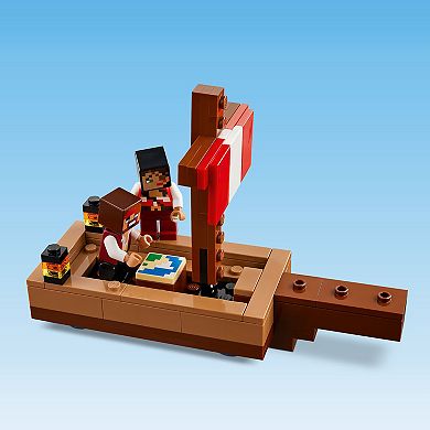 LEGO Minecraft The Pirate Ship Voyage Boat 21259 Building Kit (166 pieces)