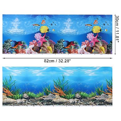 Aquarium Background Poster Double-sided Fish Tank Background Decorative ...