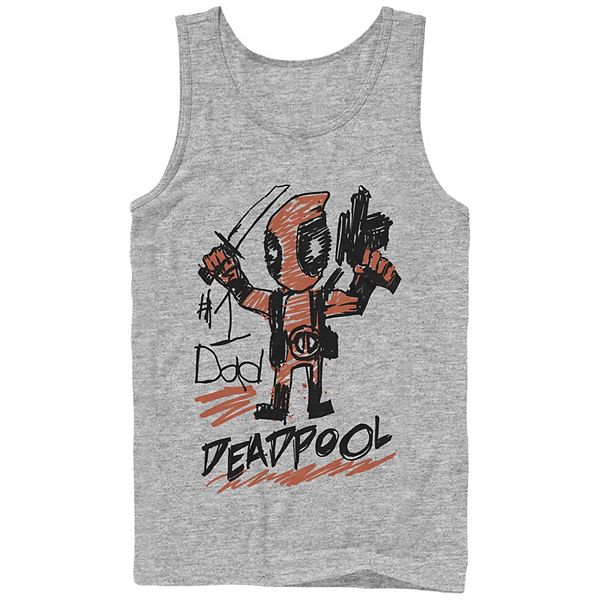 Men's Marvel Deadpool #1 Dad Graphic Tank