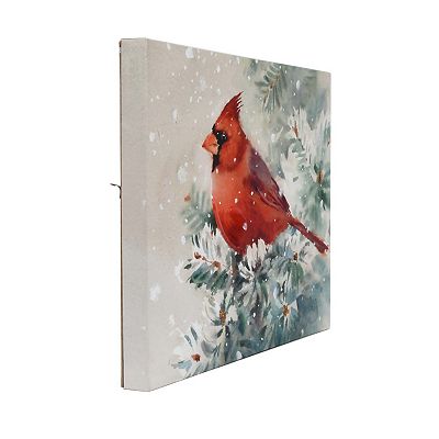 Light Up Cardinal Canvas