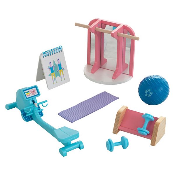 KidKraft Dollhouse Accessory Pack Home Gym Toy Set