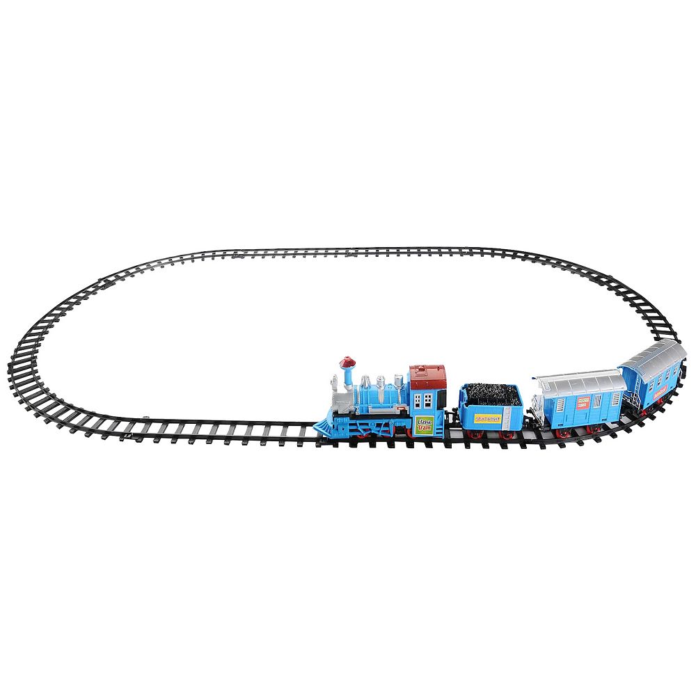 Northlight 14-pc. Blue Lighted and Animated Classic Cartoon Train Set ...