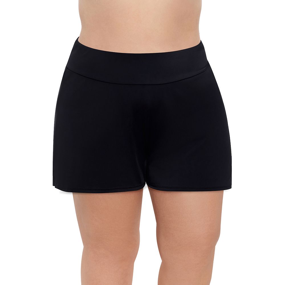 Plus Size Bal Harbour Super High Waist Swim Shorts